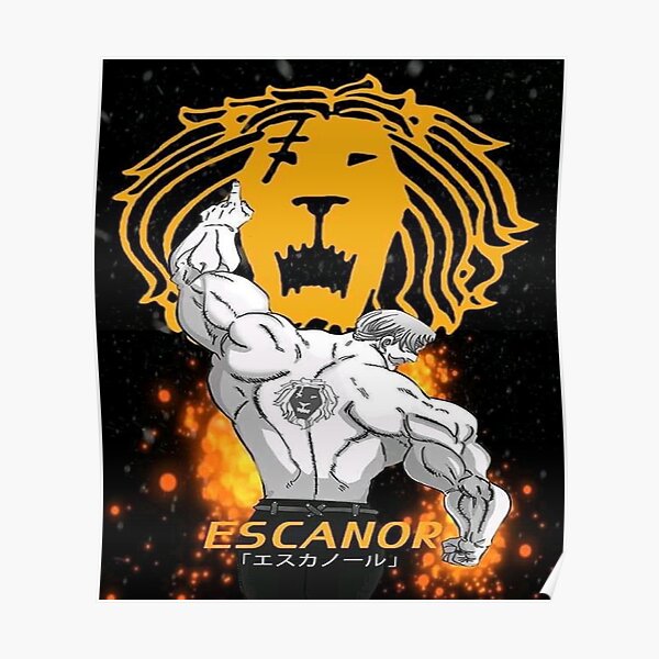 "Seven Deadly Sins Escanor" Poster for Sale by Medouahyb | Redbubble
