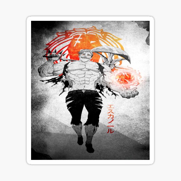 "Seven Deadly Sins Escanor" Sticker by Medouahyb | Redbubble