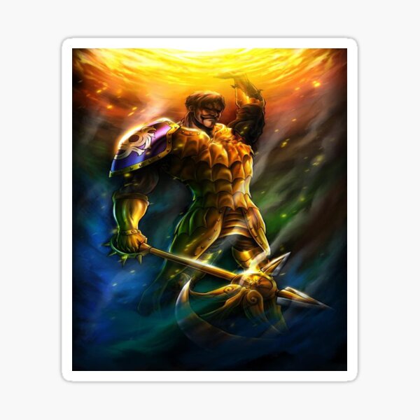 "Seven Deadly Sins Escanor" Sticker for Sale by Medouahyb | Redbubble