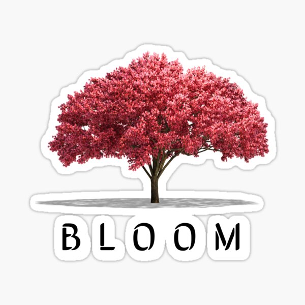"A Blooming tree - Hipster & Aesthetic" Sticker by Auchee | Redbubble