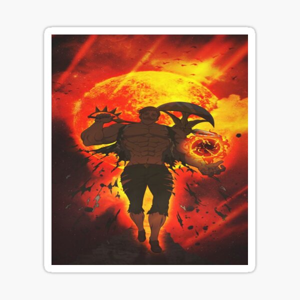 "Seven Deadly Sins Escanor" Sticker for Sale by Medouahyb | Redbubble