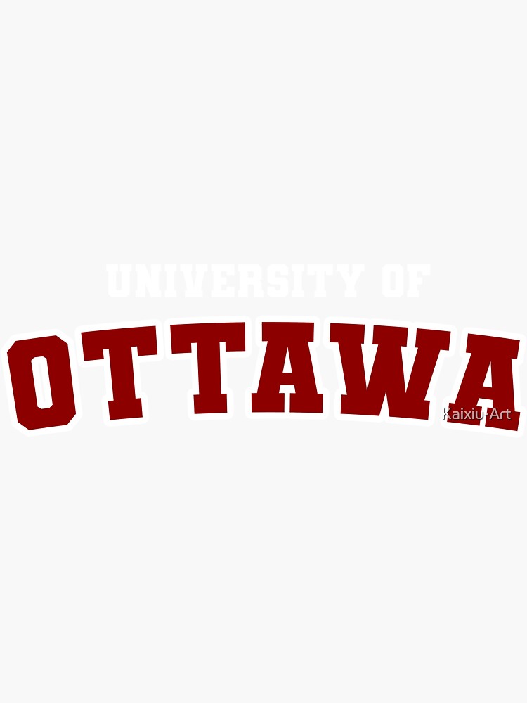 "University of Ottawa " Sticker for Sale by Kaixiu-Art | Redbubble