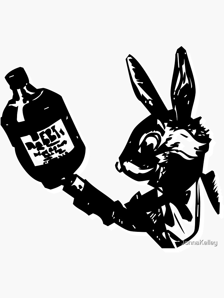 "Brer Rabbit Elixir, Old Timey Advertisement, Trickster" Sticker for ...