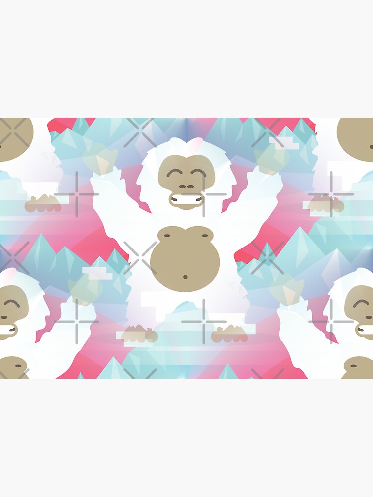 "pink yeti " Sticker by gossiprag | Redbubble