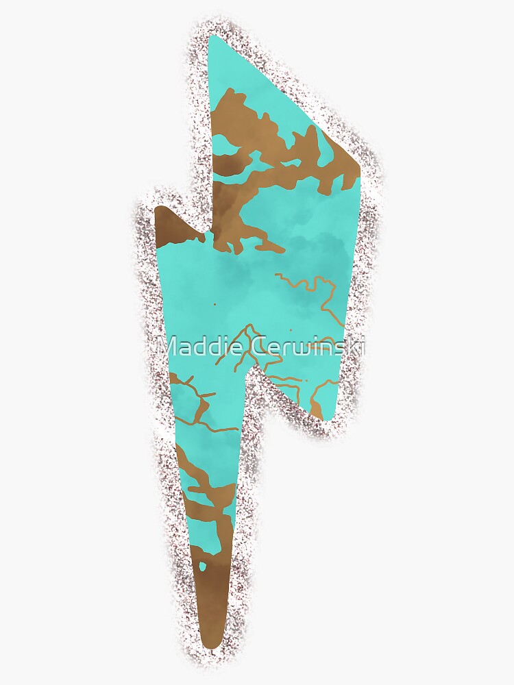 "Turquoise Thunder" Sticker for Sale by kingsfan | Redbubble
