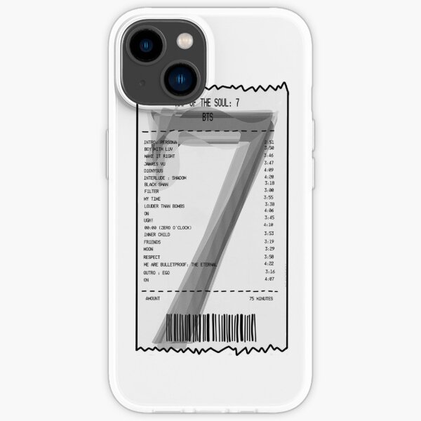 "BTS Receipt Map of the Soul Playlist" iPhone Case for Sale by ...