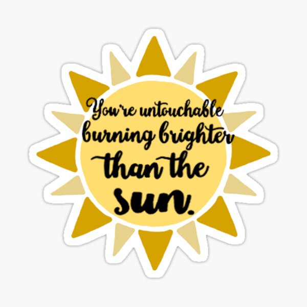 "Untouchable Taylor Swift Lyrics" Sticker for Sale by mgir-art | Redbubble