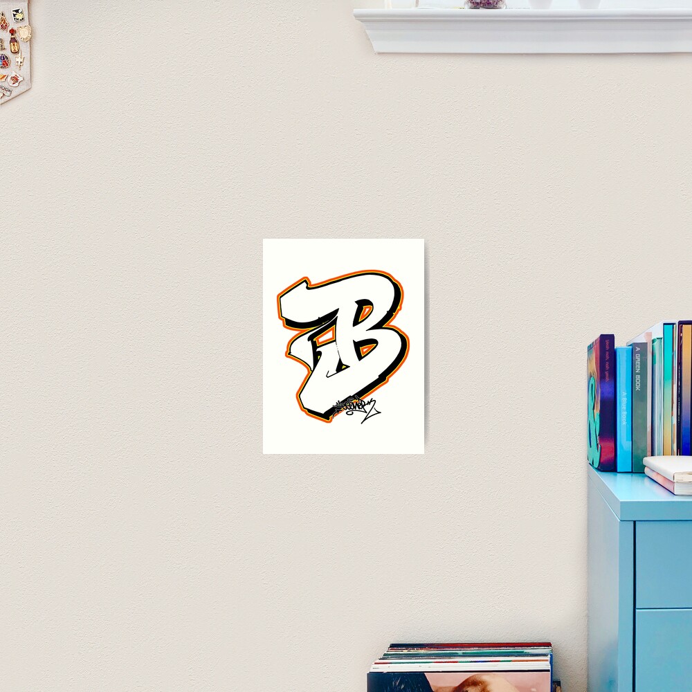 "LETTER B BY ESONE URBAN GRAFFITI STREET STYLE " Art Board Print for ...