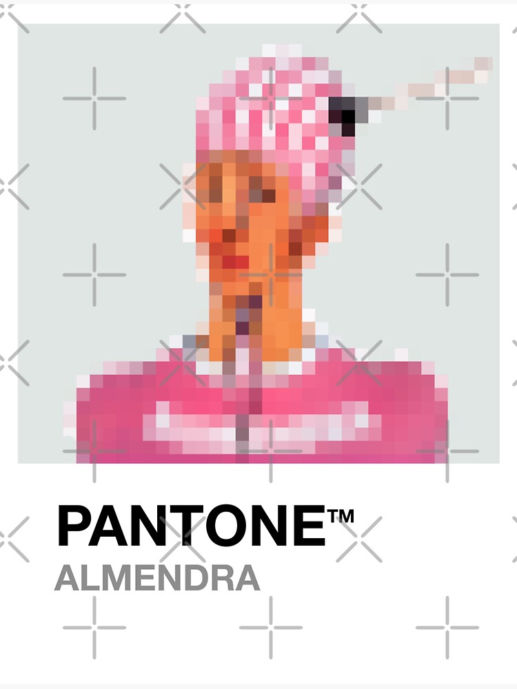 Pegatina «Pantone ALMENDRA pixel» de prustenvc | Redbubble