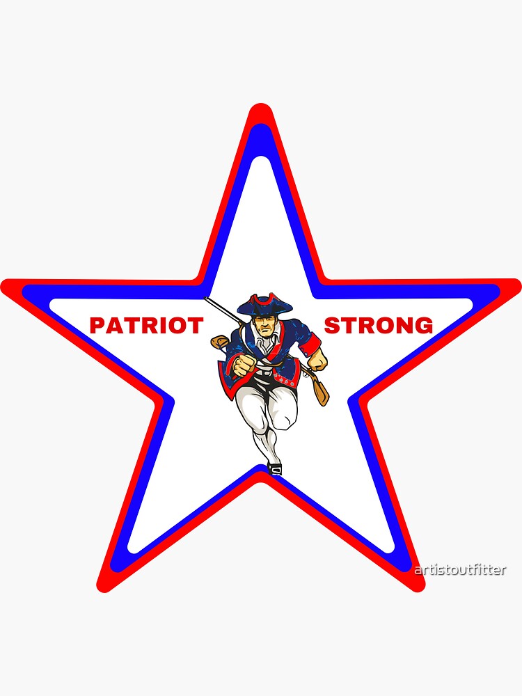 "Patriot Strong" Sticker for Sale by artistoutfitter | Redbubble
