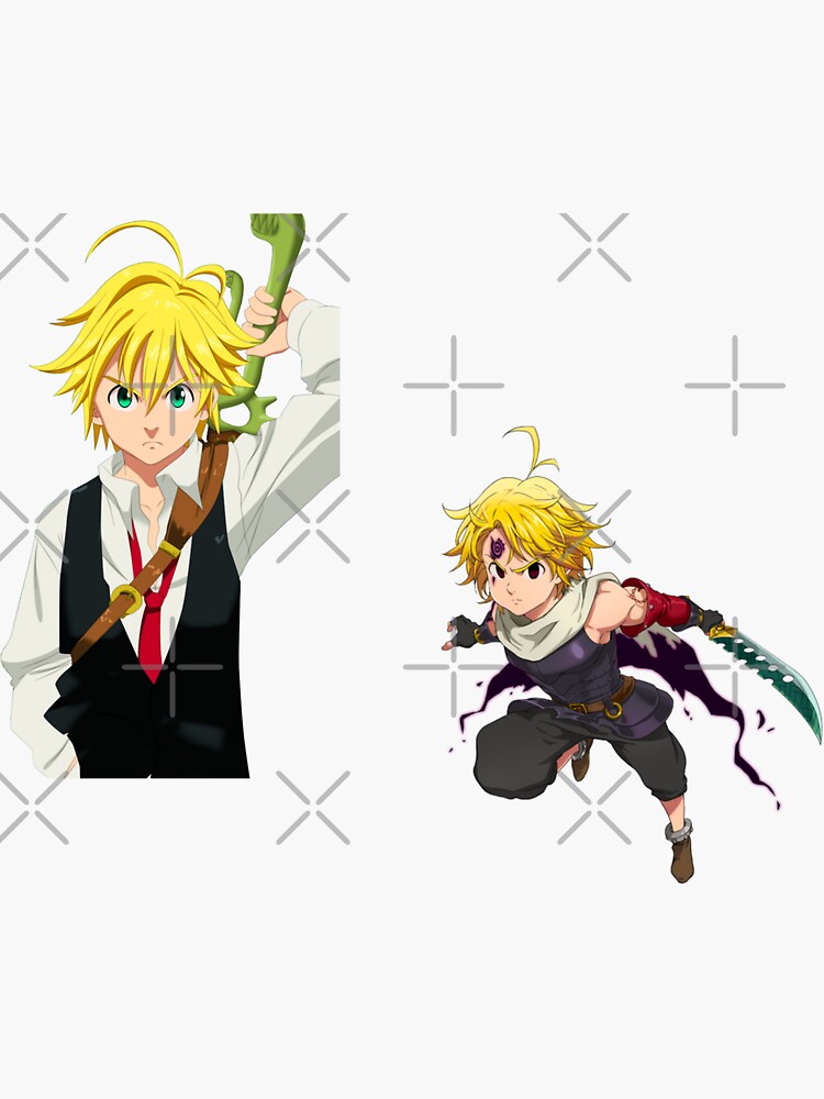 "meliodas pack" Sticker for Sale by shakiraa | Redbubble