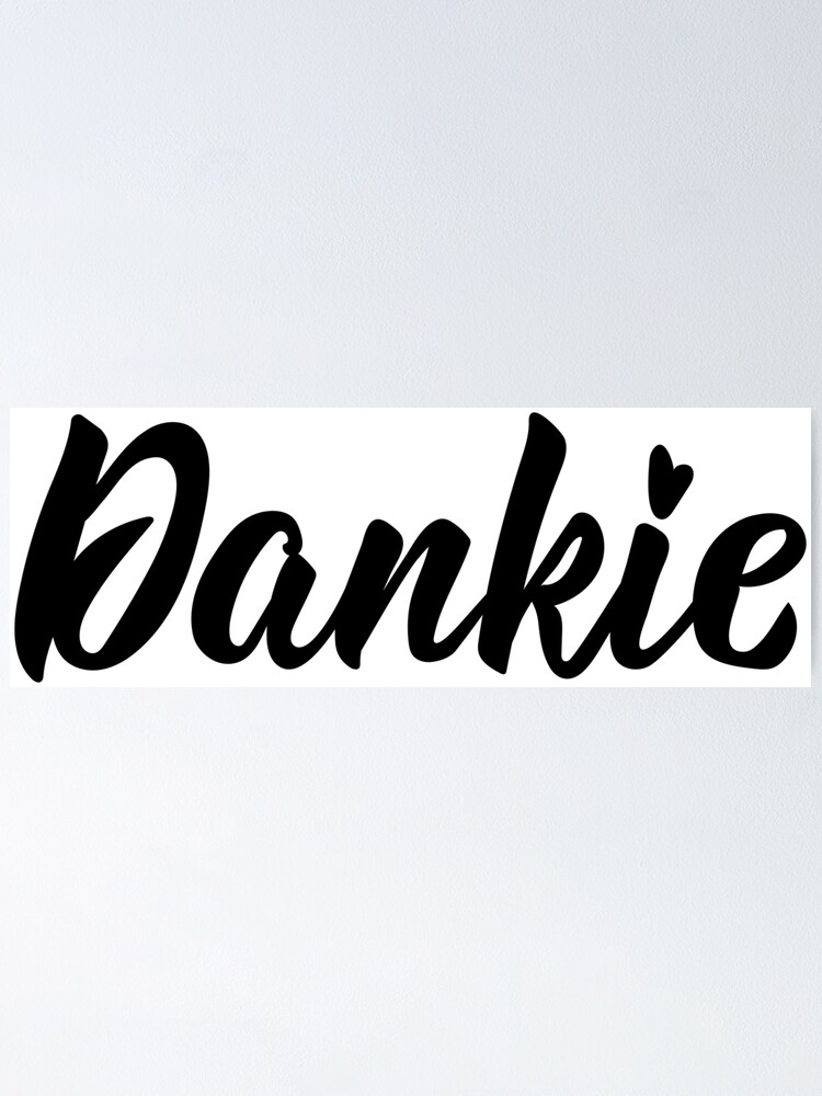 "Afrikaans text: Thank you. Lettering. Dankie" Poster for Sale by ...