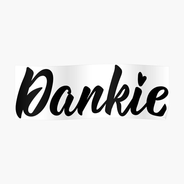 "Afrikaans text: Thank you. Lettering. Dankie" Poster for Sale by ...
