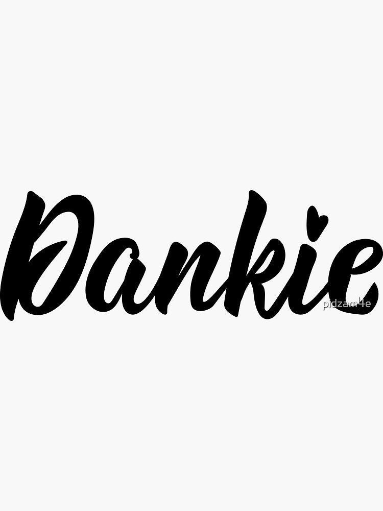 "Afrikaans text: Thank you. Lettering. Dankie" Sticker for Sale by ...