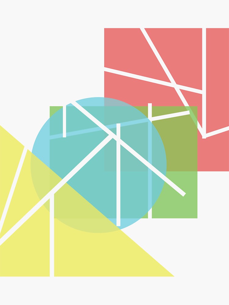 "Implied Shapes" Sticker for Sale by gabrielbroady | Redbubble