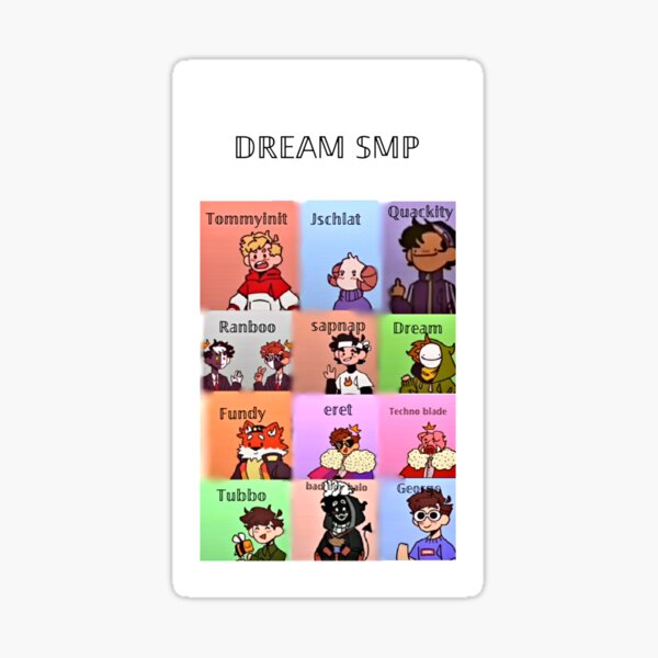"Dream smp team" Sticker for Sale by Harisvpieus | Redbubble