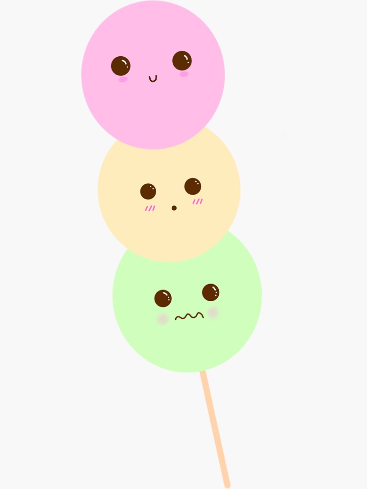 "Kawaii Dango " Sticker for Sale by Panakake78 | Redbubble