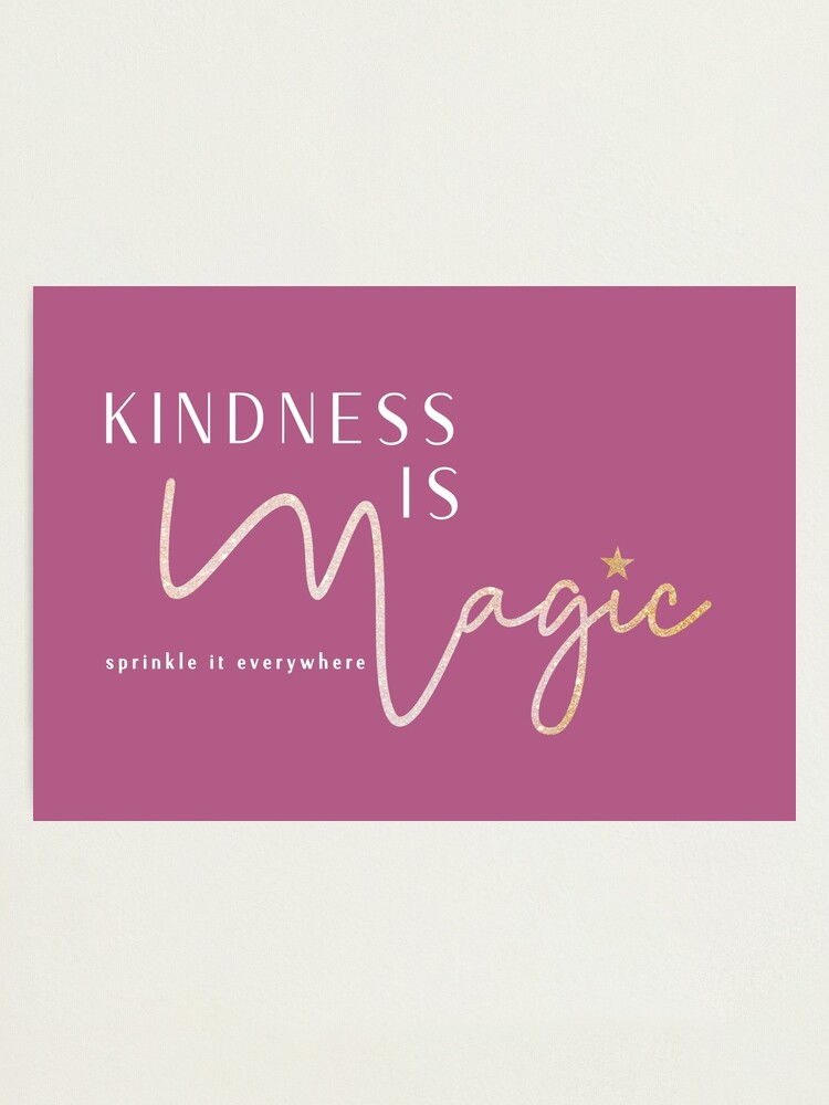 "Denken Sie an glückliche Gedanken - Sanfte und subtile Güte ist Magie ...