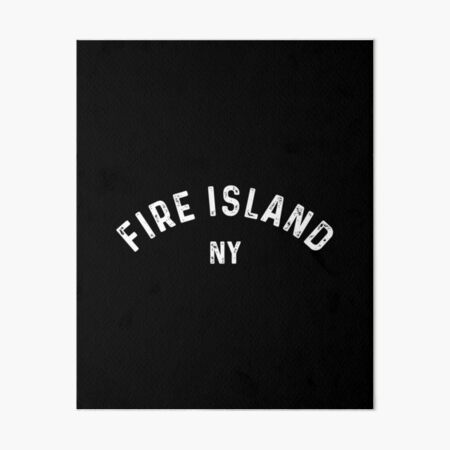 "Classic Vintage Fire Island New York Retro" Art Board Print by ...