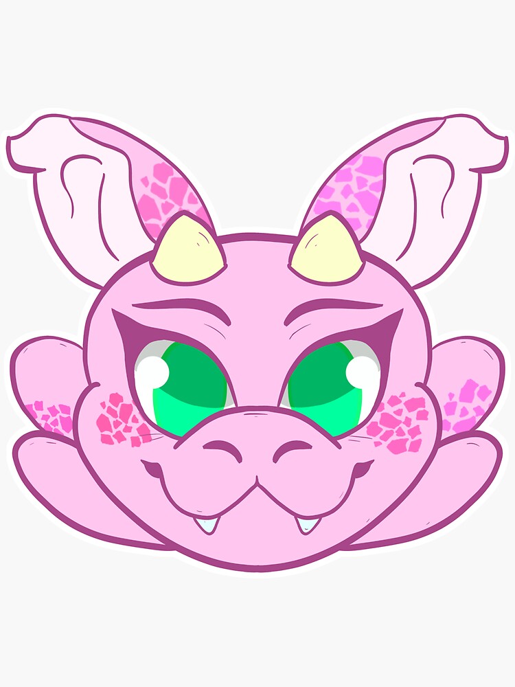 "Pink Kobold" Sticker for Sale by BisexualBandit | Redbubble