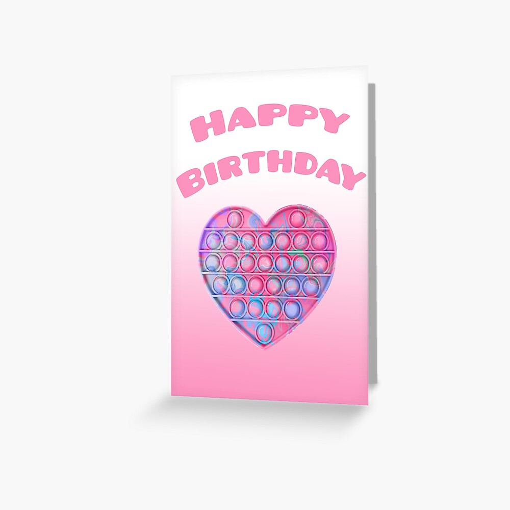 "Happy Birthday Poppit Fidget " Greeting Card for Sale by Blobertinka ...