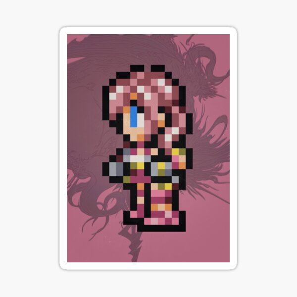 "Final Fantasy XIII - Serah Sprite" Sticker for Sale by SpriteZone ...