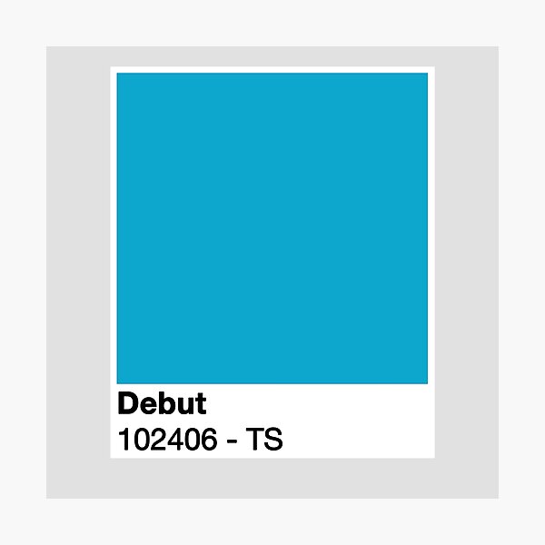 "Pantone Color Swatch for Taylor Swift Self Titled Debut Album ...