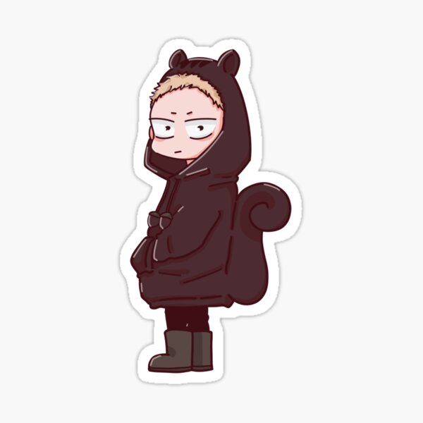"Akihiko Kaji - Squirrel Chibi" Sticker for Sale by thiccpotato92 ...