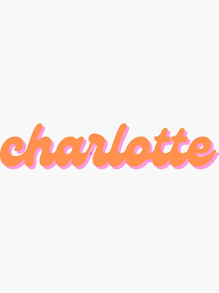 "Retro Charlotte" Sticker for Sale by NatInCbus | Redbubble