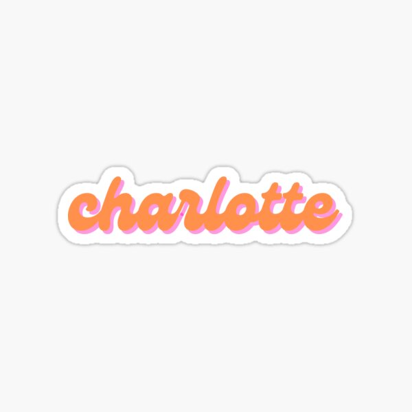 "Retro Charlotte" Sticker for Sale by NatInCbus | Redbubble