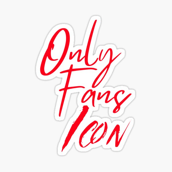 "Only fans icon" Sticker for Sale by Gabej24 | Redbubble