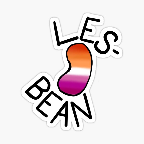 "Les-bean Lesbian Flag Bean" Sticker for Sale by Kdefran117 | Redbubble