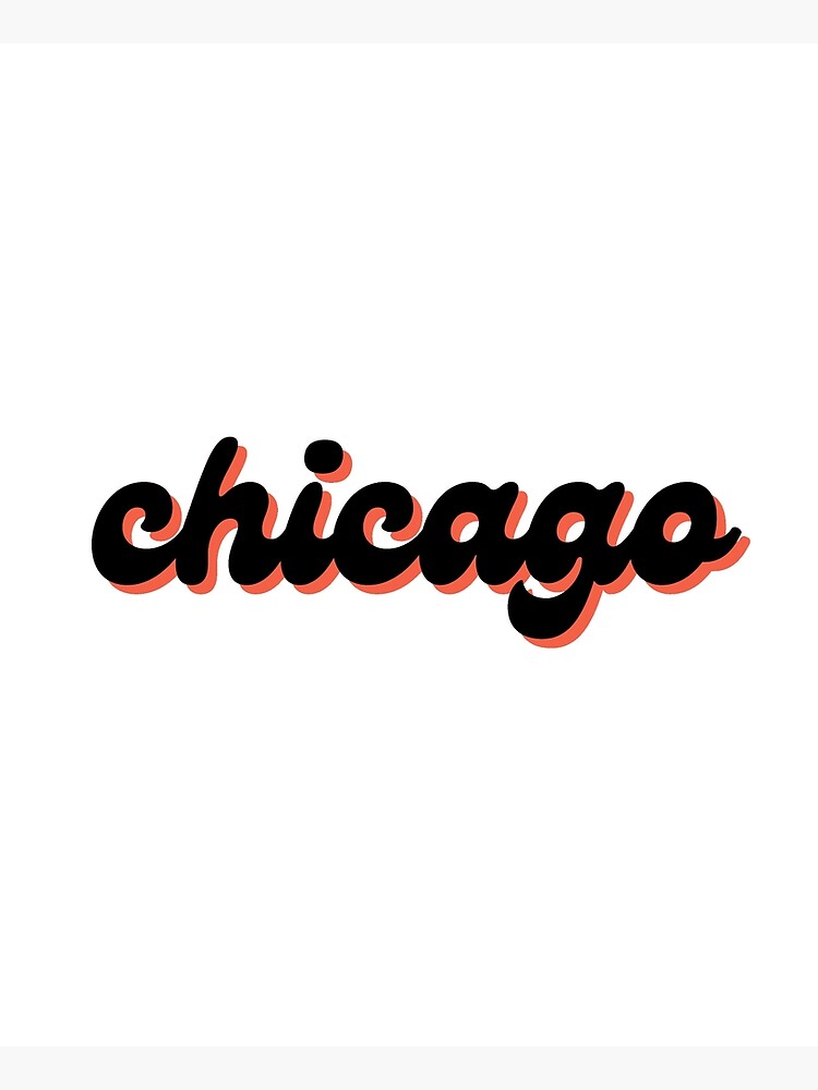 "Retro Chicago" Poster by NatInCbus | Redbubble