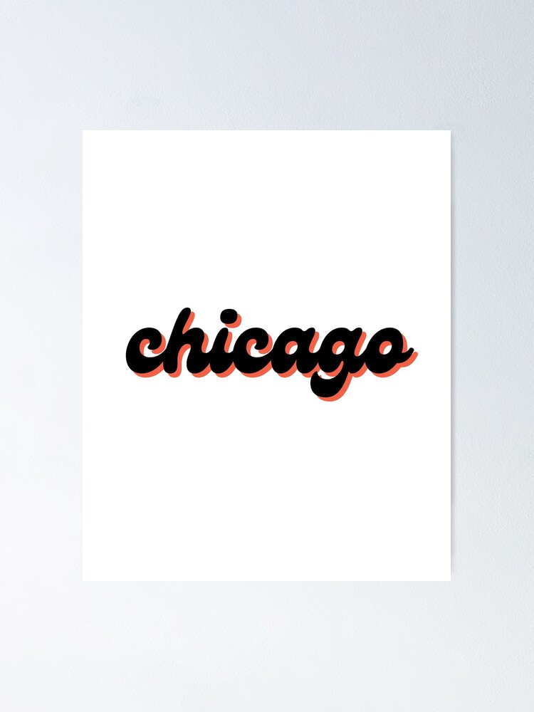 "Retro Chicago" Poster by NatInCbus | Redbubble
