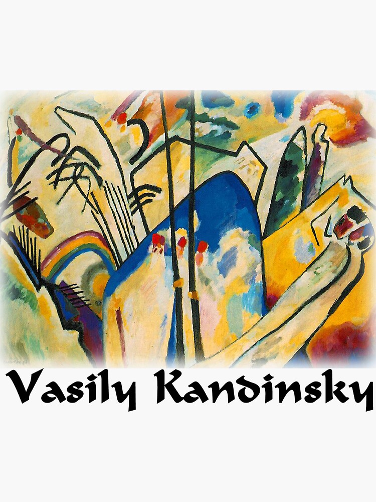 "Kandinsky - Composition No. 4" Sticker for Sale by carpediem6655 ...