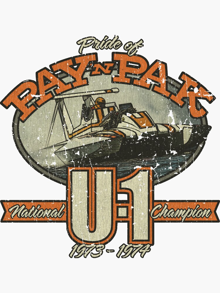 "Pay 'N Pack U-1 1973" Sticker for Sale by Flashsale9k | Redbubble