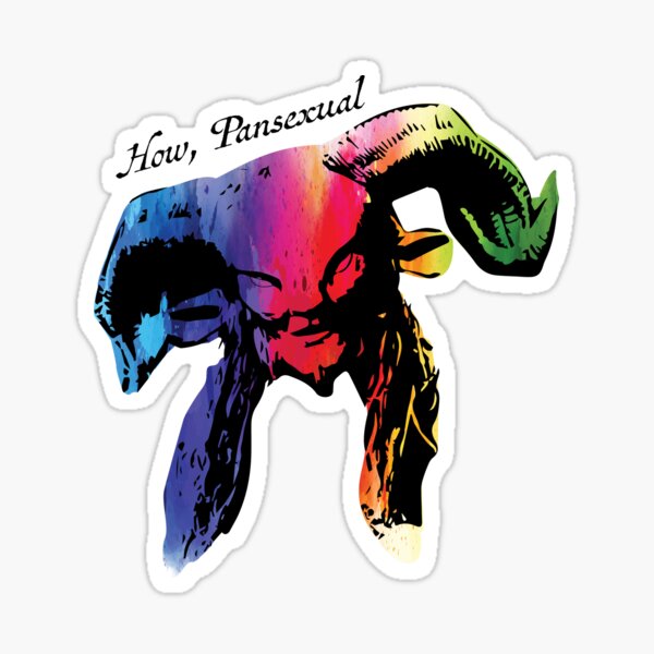"Pansexual Faun" Sticker by Afitz322 | Redbubble