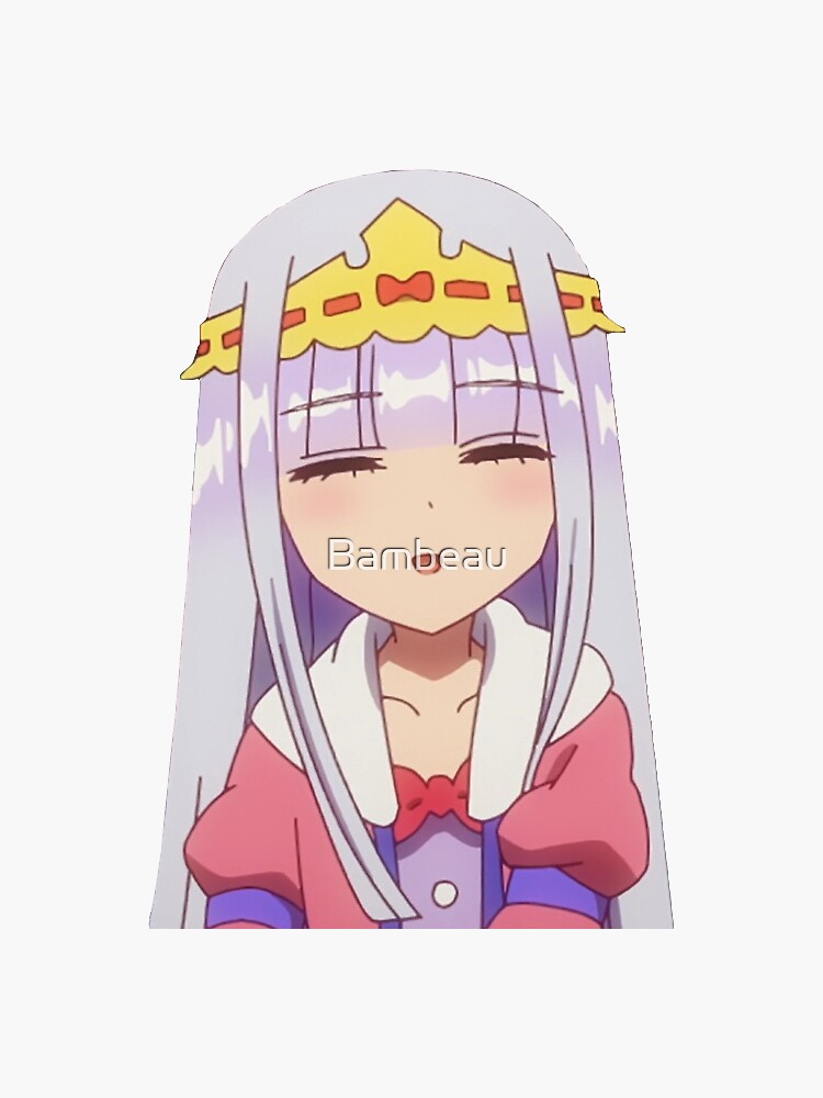 "Princess Syalis Happy (Sleepy Princess in a Demon Castle)" Sticker for ...