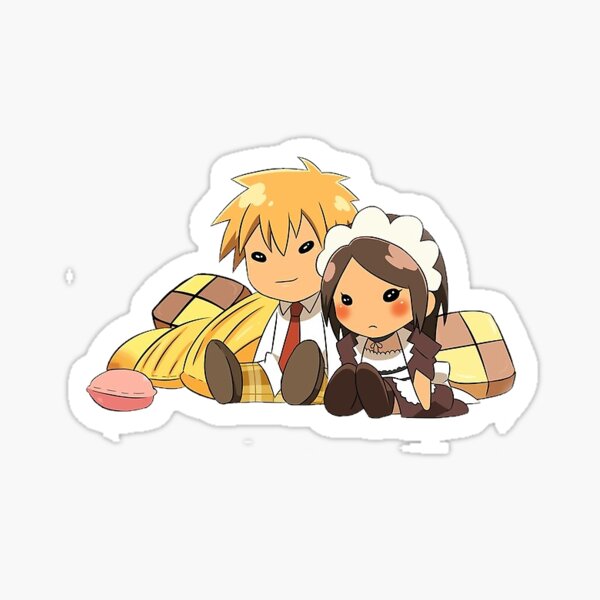 "Cute Maid Sama Misa and Usui Chibi" Sticker for Sale by ripthatranboox ...