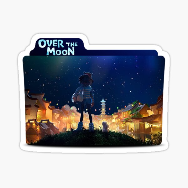 "Over the Moon Folder Icon" Sticker for Sale by eirlysdrusilla | Redbubble