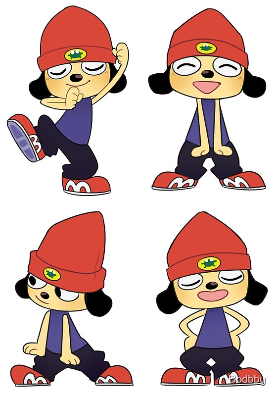 "PaRappa the Rapper - Sticker Sheet" by Bodbby | Redbubble