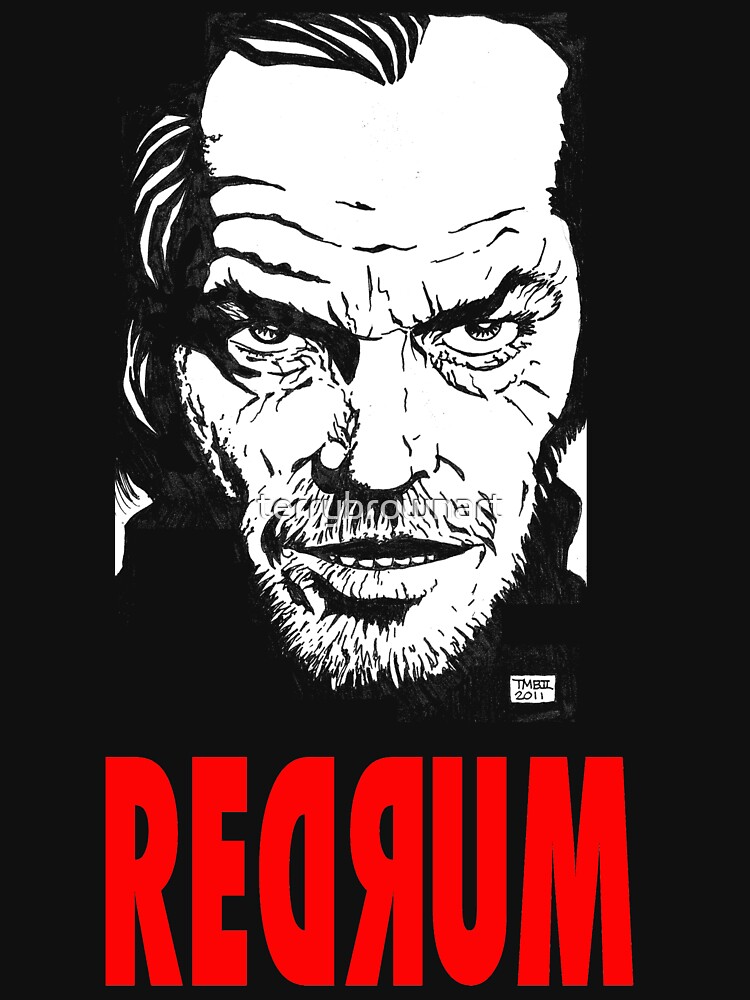 "REDRUM" T-shirt by terrybrownart | Redbubble