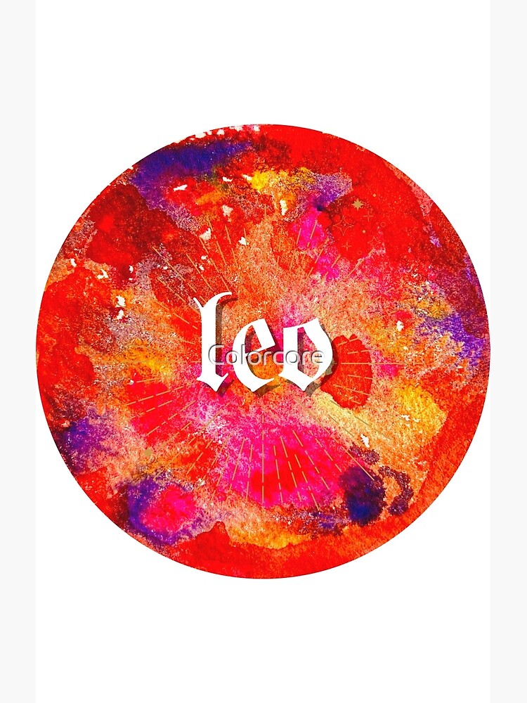 Póster «Letras de Leo en el cosmos» de Colorcore | Redbubble