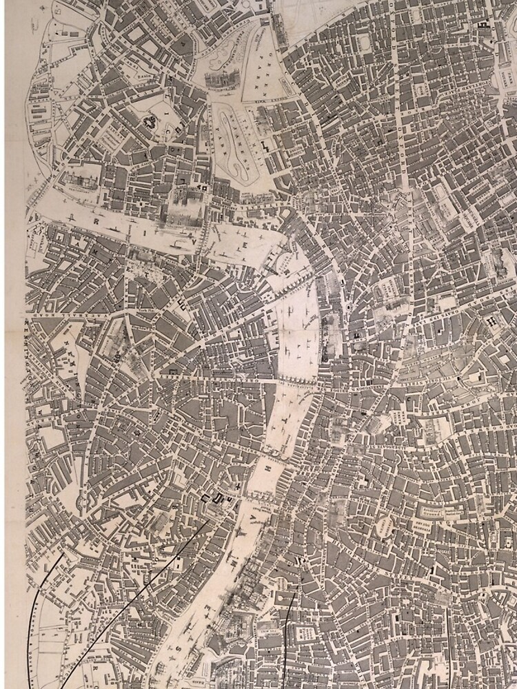 "Vintage Map of London England (1845)" iPhone Case for Sale by ...