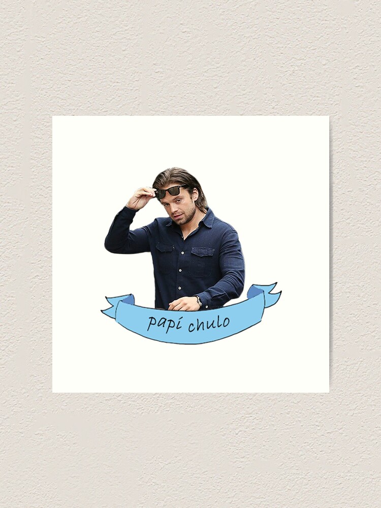 ""Papi Chulo" Sebastian Stan" Art Print for Sale by LaYegua | Redbubble