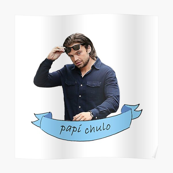 ""Papi Chulo" Sebastian Stan" Poster by LaYegua | Redbubble