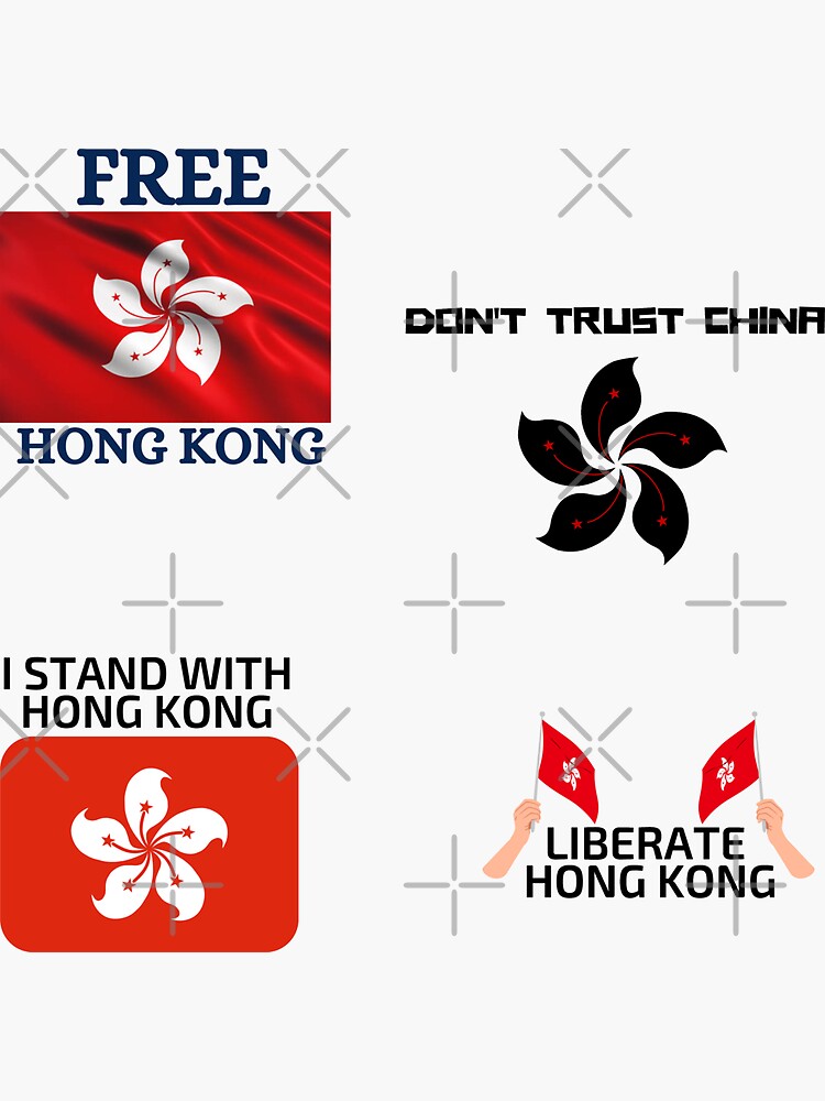 "free hong kong sticker pack" Sticker for Sale by PoHFrost | Redbubble