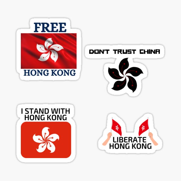 "free hong kong sticker pack" Sticker for Sale by PoHFrost | Redbubble