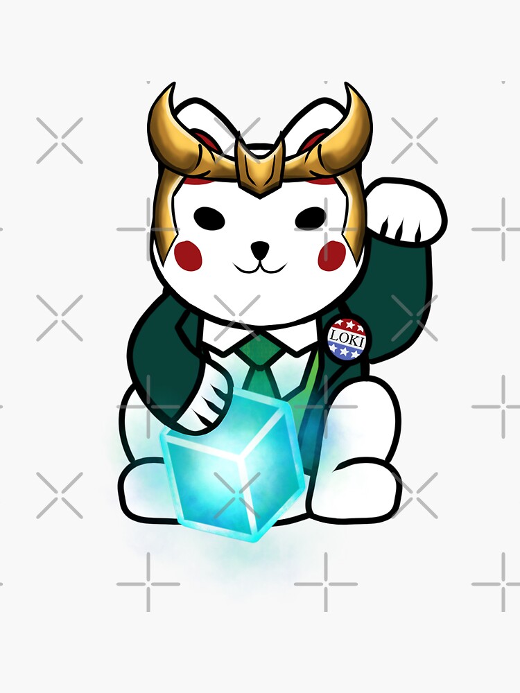 "Loki Cat" Sticker for Sale by emmhu1 | Redbubble
