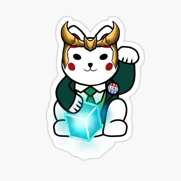 "Loki Cat" Sticker for Sale by emmhu1 | Redbubble